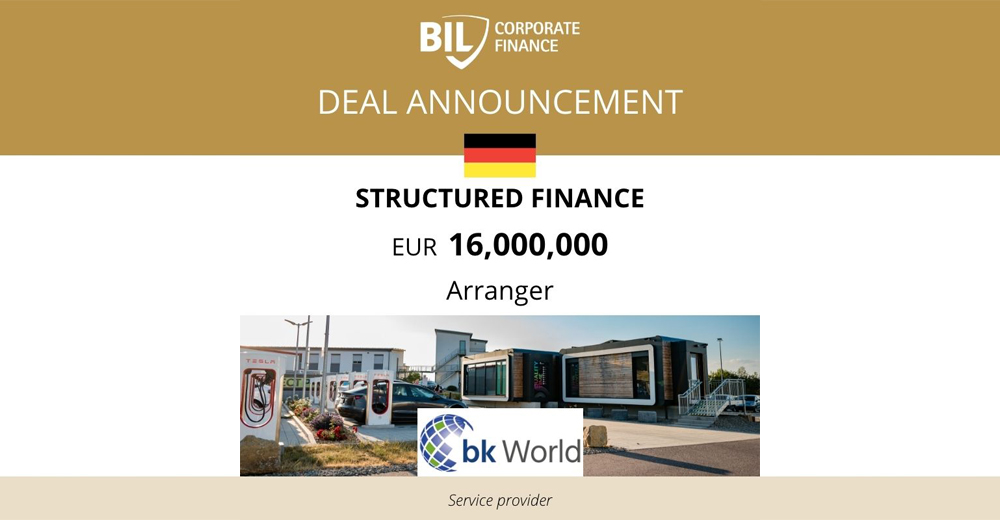 BIL Corporate Finance is pleased to announce the successful closing of ...